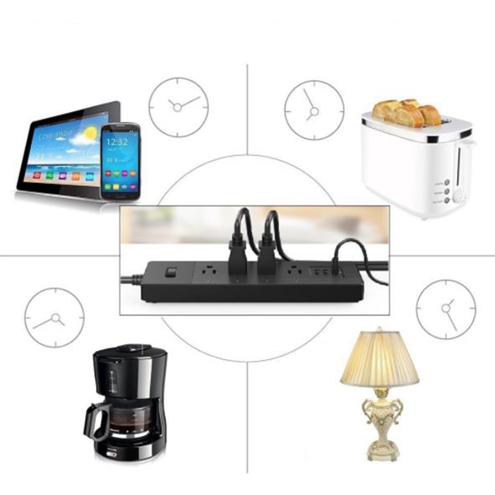 WiFi Smart Power Strip US Plug Black