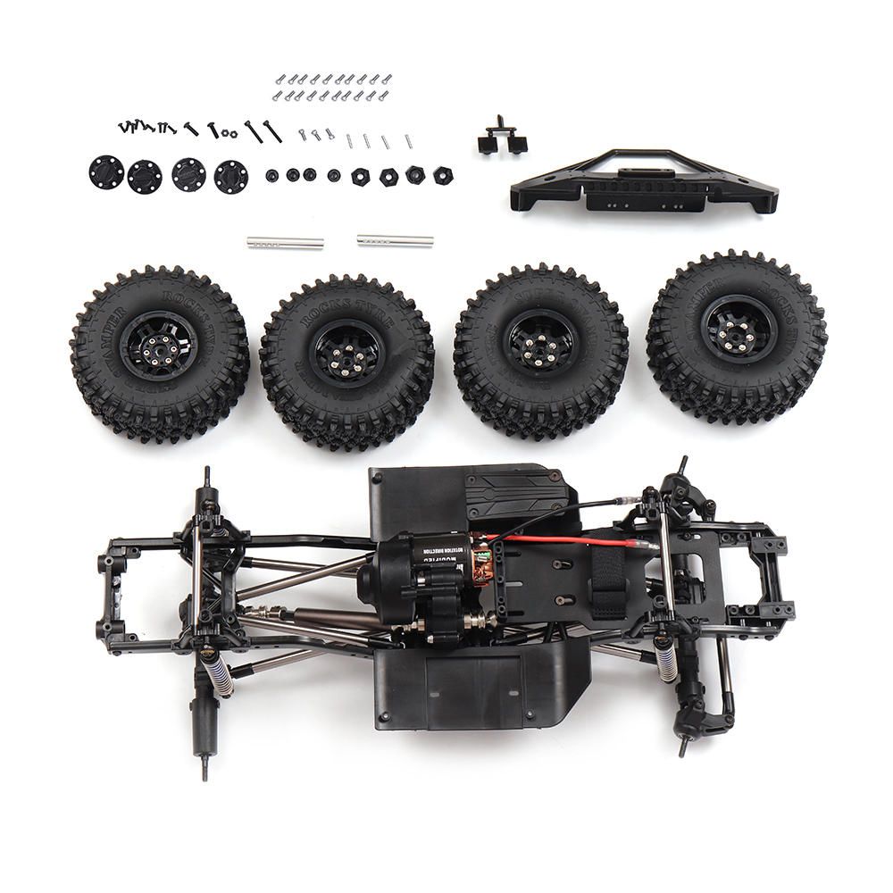 Metal Frame Chassis With 540 Motor For 1/10 SCX10 II RC Car