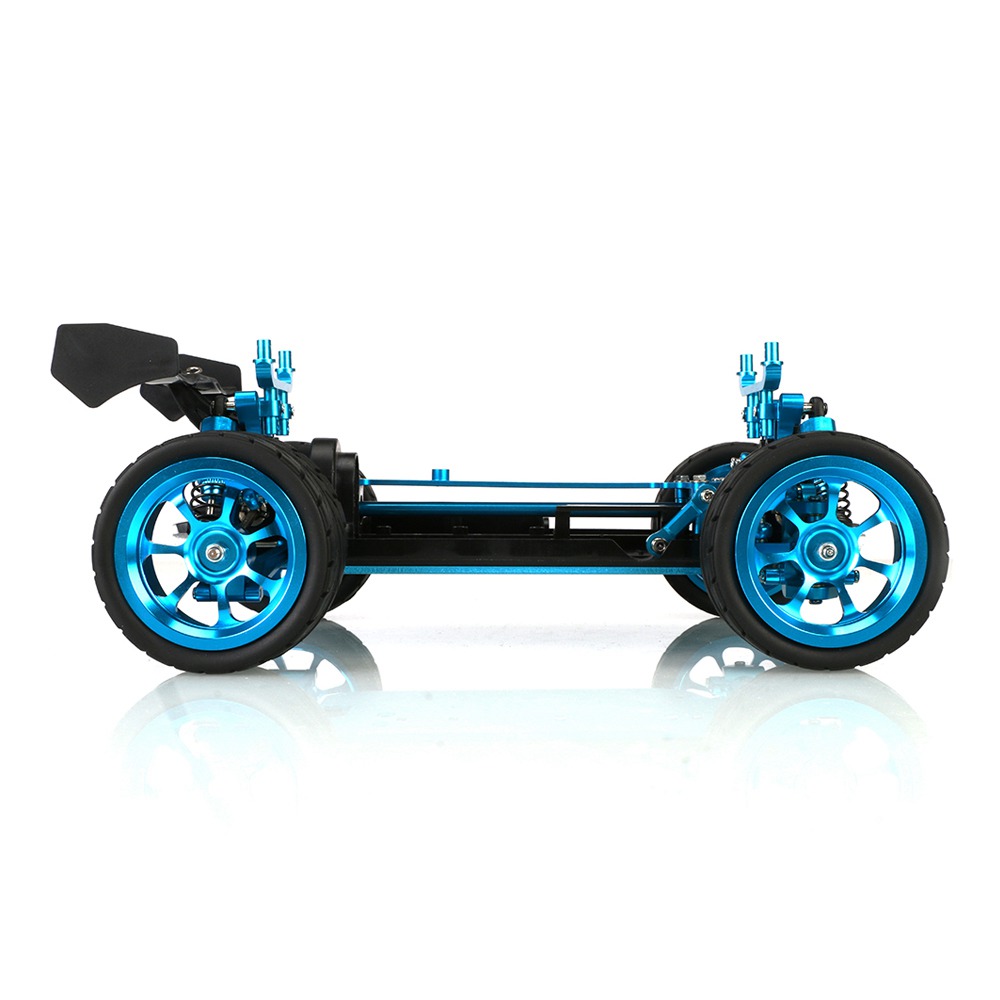 Upgrade Full Metal Chassis Wltoys RC Vehicle Car Model Parts Kit Blue