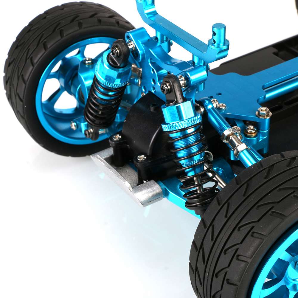 Upgrade Full Metal Chassis Wltoys RC Vehicle Car Model Parts Kit Blue