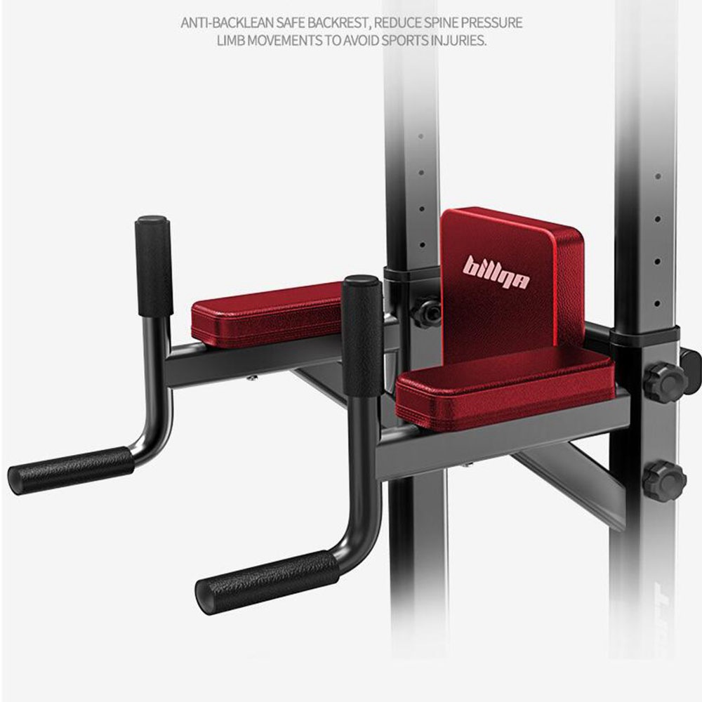 Multi-Function Adjustable Height Single Parallel Bars Black