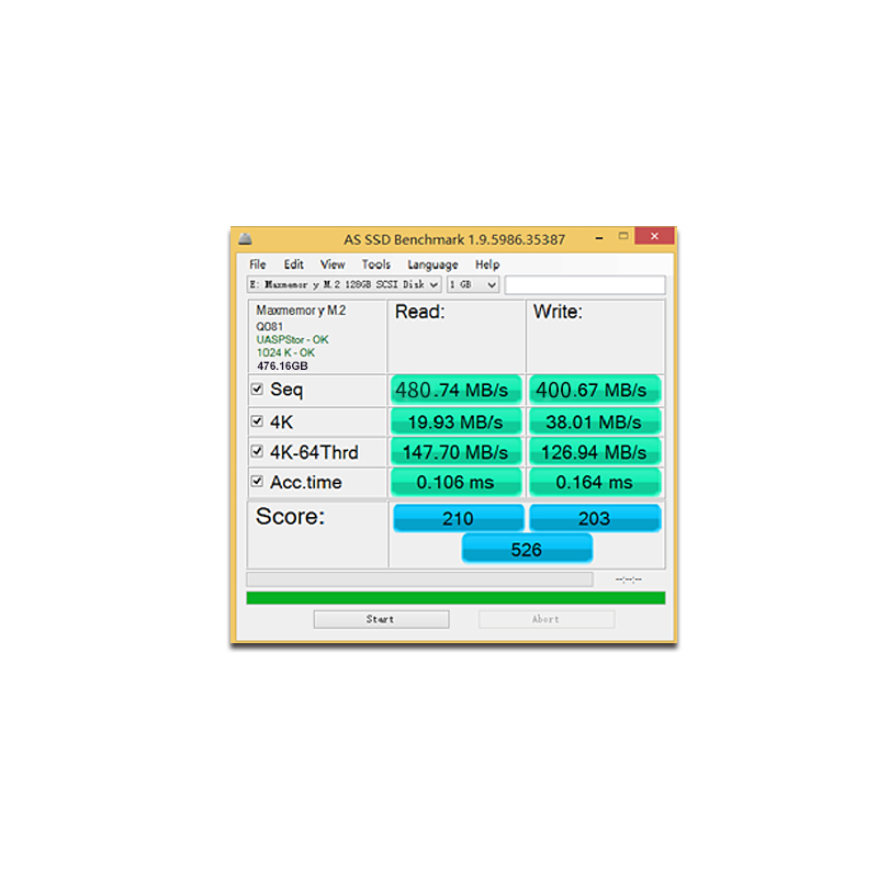 STmagic SPT30 512G Mini Portable M.2 SSD Blue