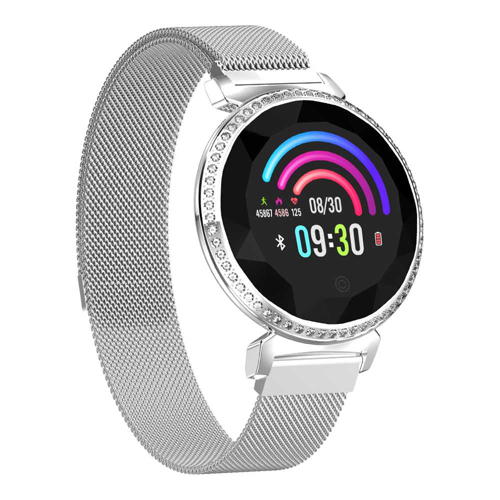 Makibes MC11 Smartwatch 1.04 inch IP67 Heart Rate Monitor Steel Strap
