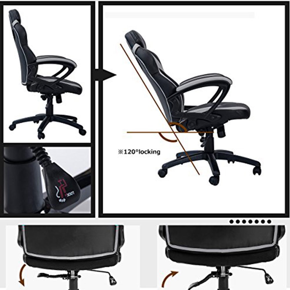 Merax Ergonomic Gaming Chair Executive Office Chair Grey