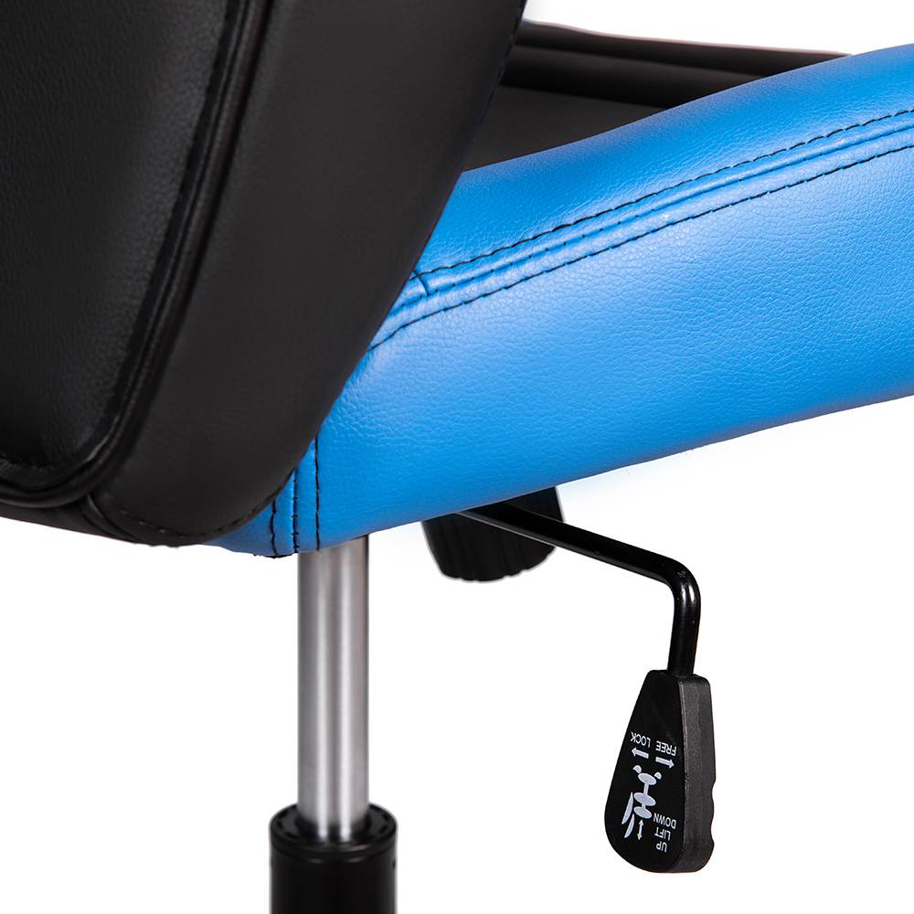 Merax SA-R-23BL Office High Back Gaming Chair PU Leather Blue