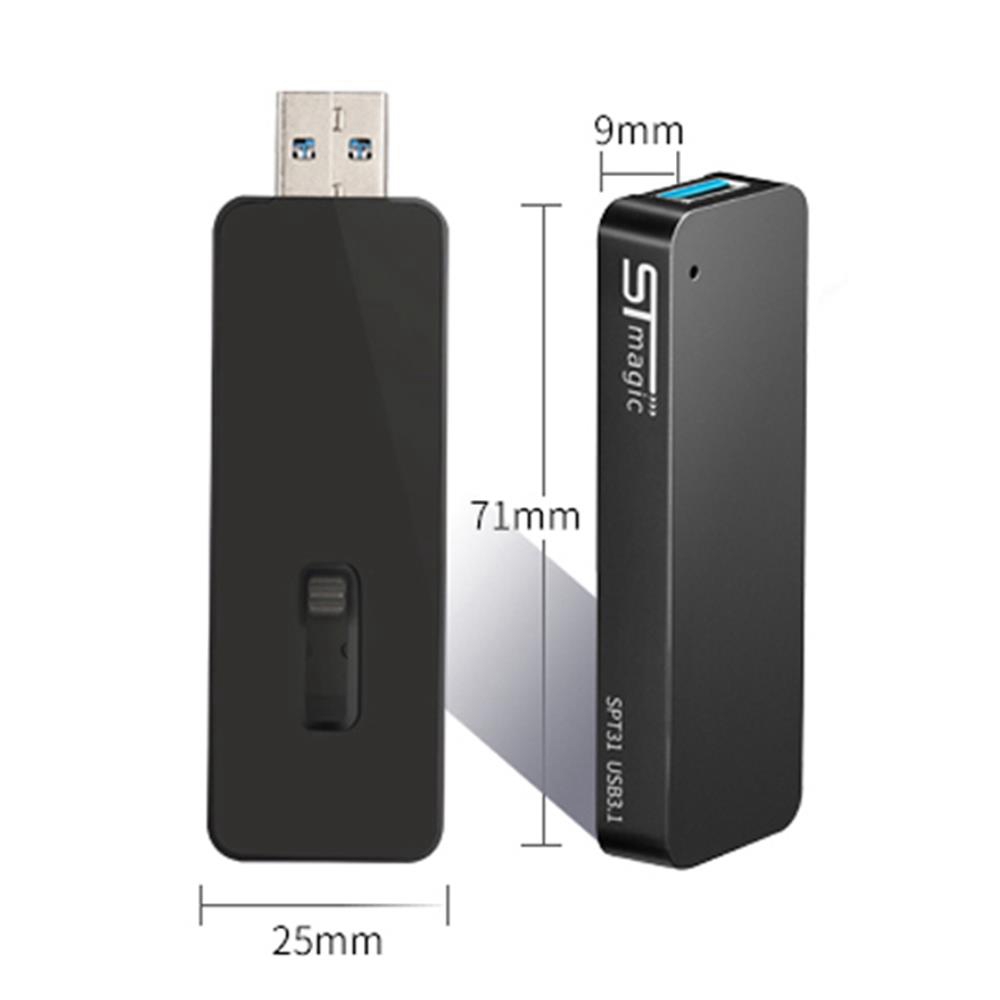 STmagic SPT31 128GB Mini Portable M.2 SSD USB3.1 Gray