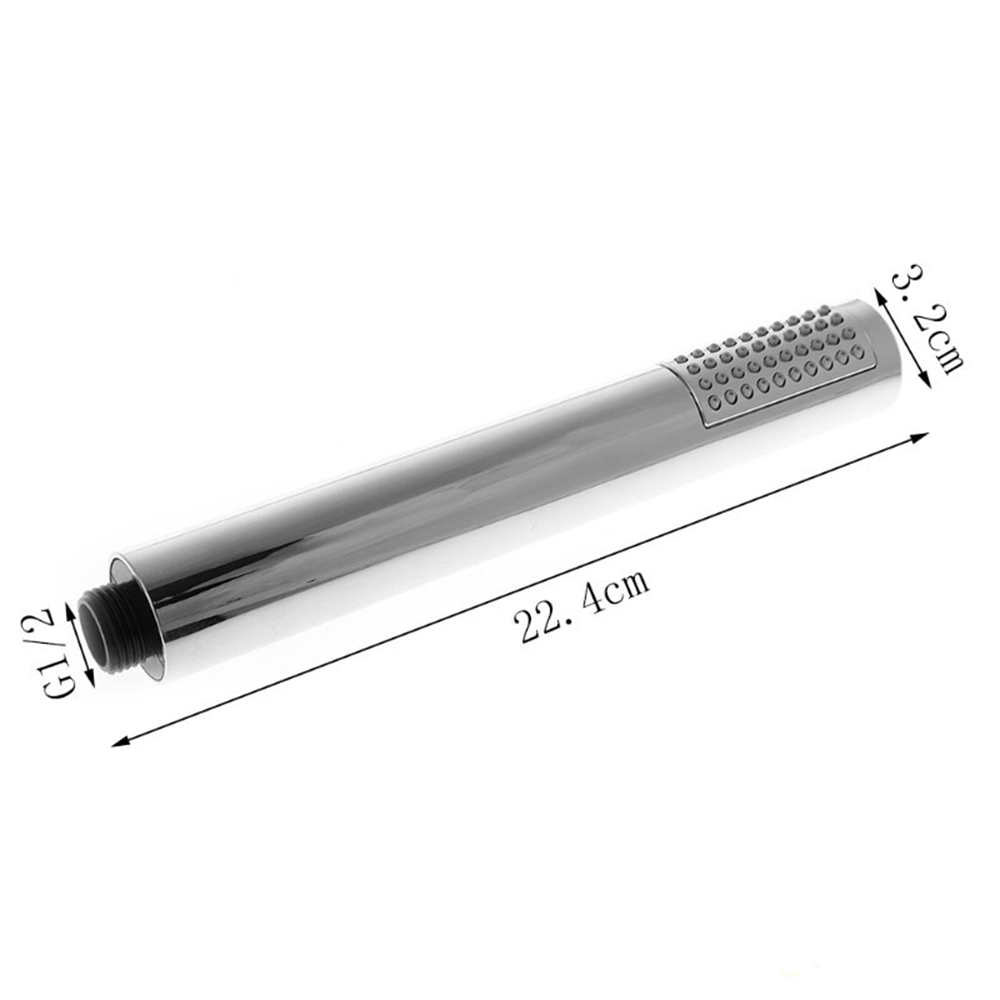 Hand-held Pressure Shower Head Straight Threads Silver