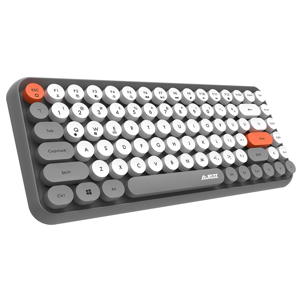 Ajazz 380i Bluetooth Wireless Keyboard Gray