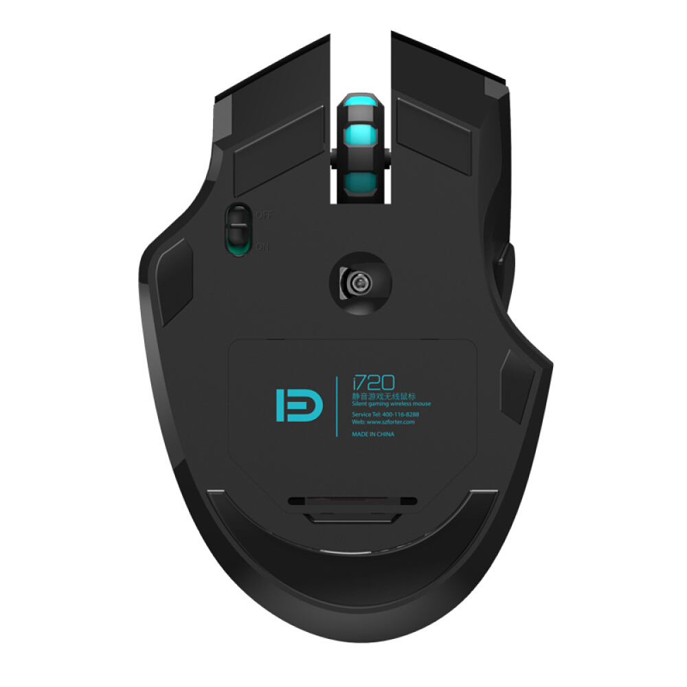 FD I720 Wireless Gamer Mouse 6 Buttons Black