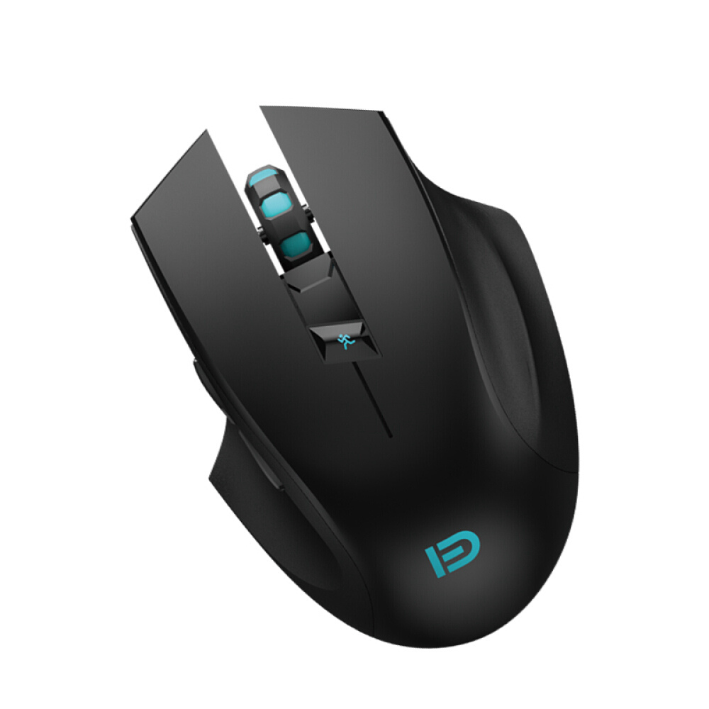 FD I720 Wireless Gamer Mouse 6 Buttons Black