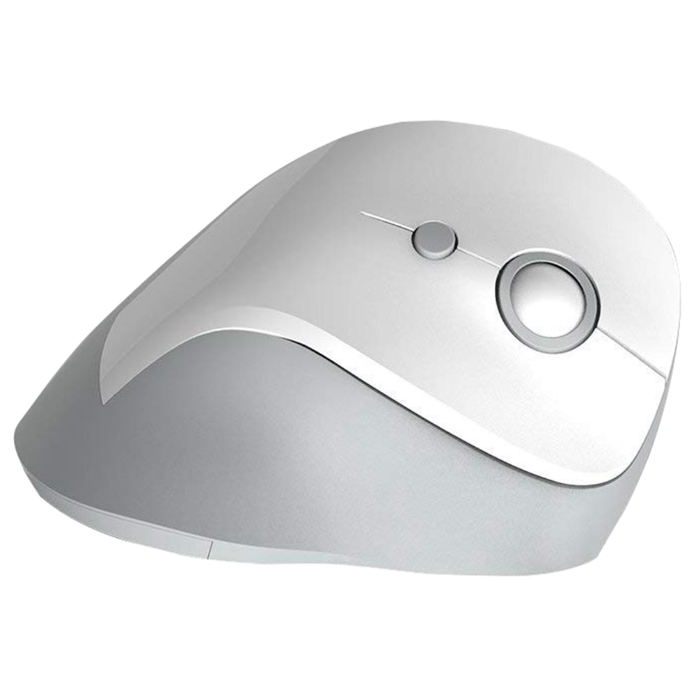FD i887 Wireless Vertical Mouse 6 Buttons Gray And White