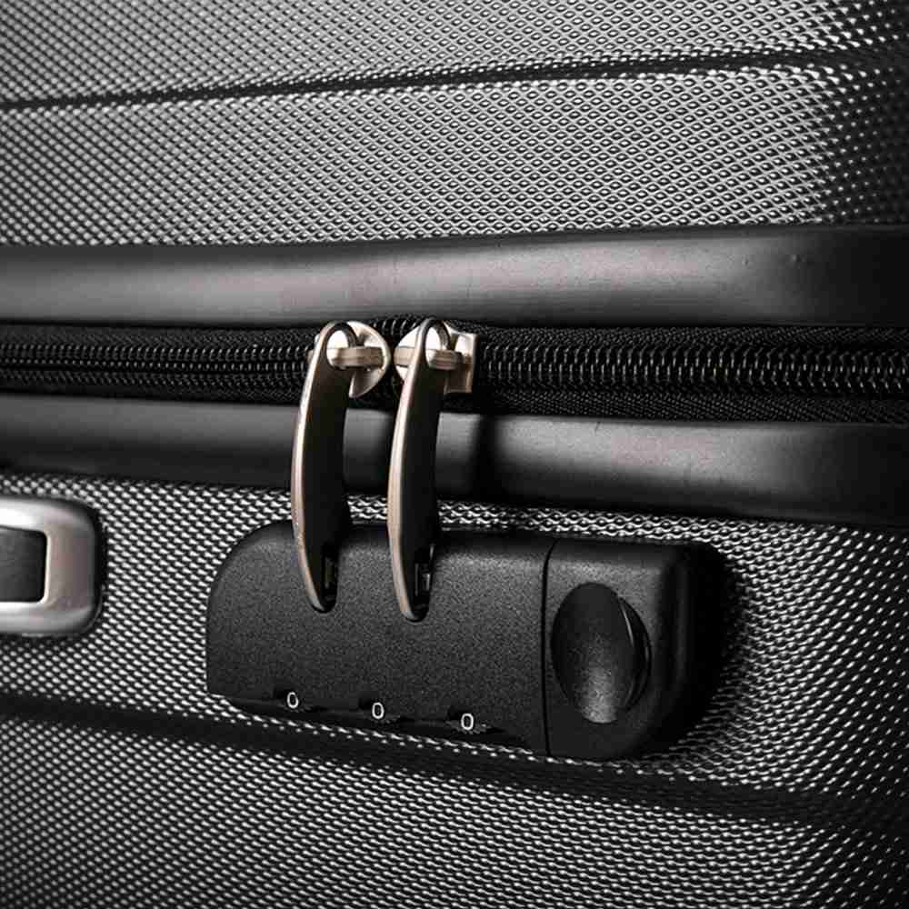 Fliex Hard Shell Travel Cases Trolley Luggages 20 Inch Black