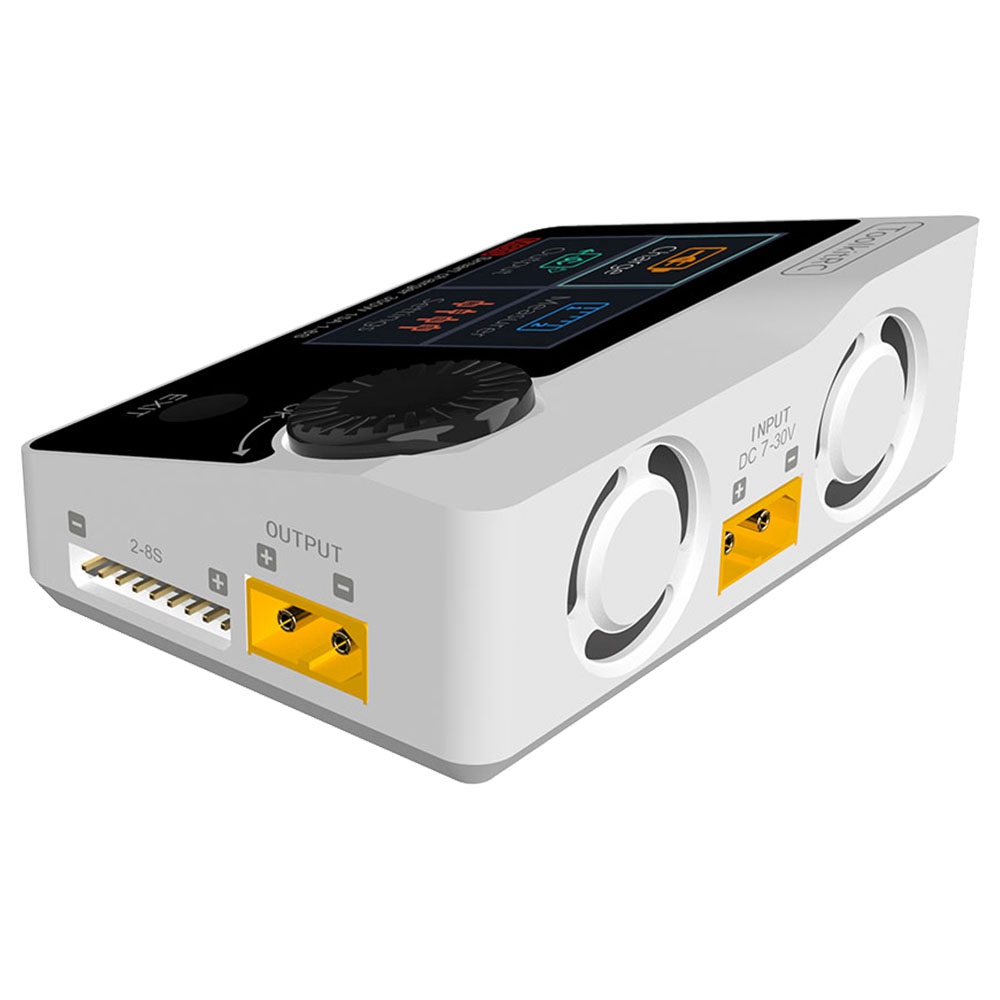 ToolkitRC M8S DC 400W 18A Compact Battery Balance Charger White