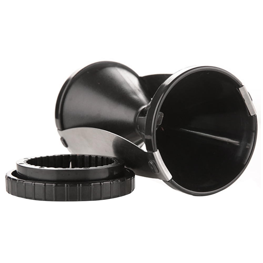 Spiral Hourglass Shape Vegetable Fruit Shredder Black