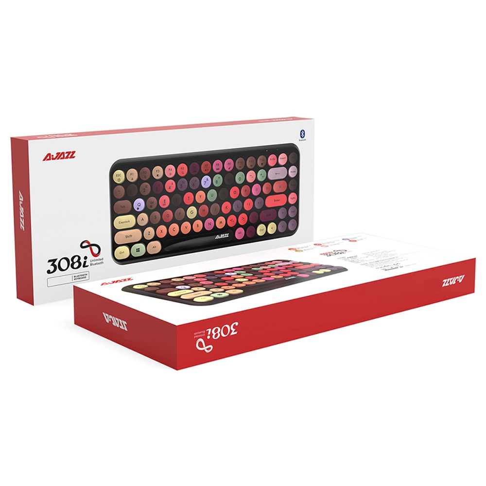 Ajazz 380i Bluetooth Wireless Keyboard Dazzle Colour