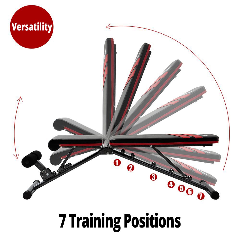 Merax Folding Weight Bench Bracket Abdominal Training Black