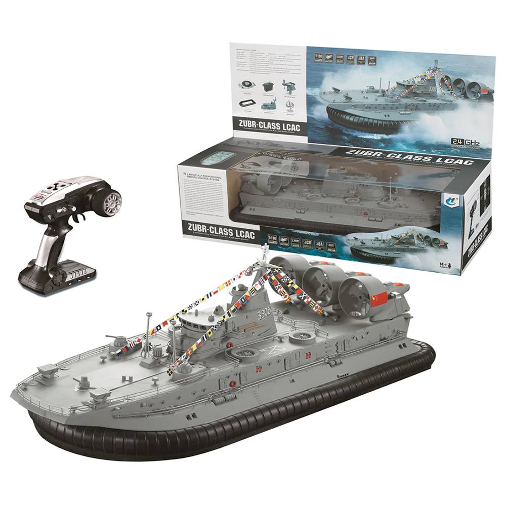 HG HG-C201 1/110 Brushless Warship Ship Model RC Boat RTR Gray