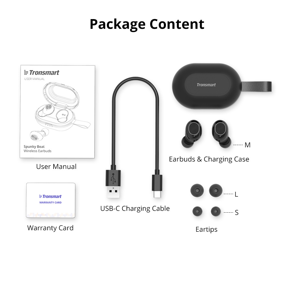 Tronsmart Spunky Beat Bluetooth 5.0 TWS Earbuds Qualcomm