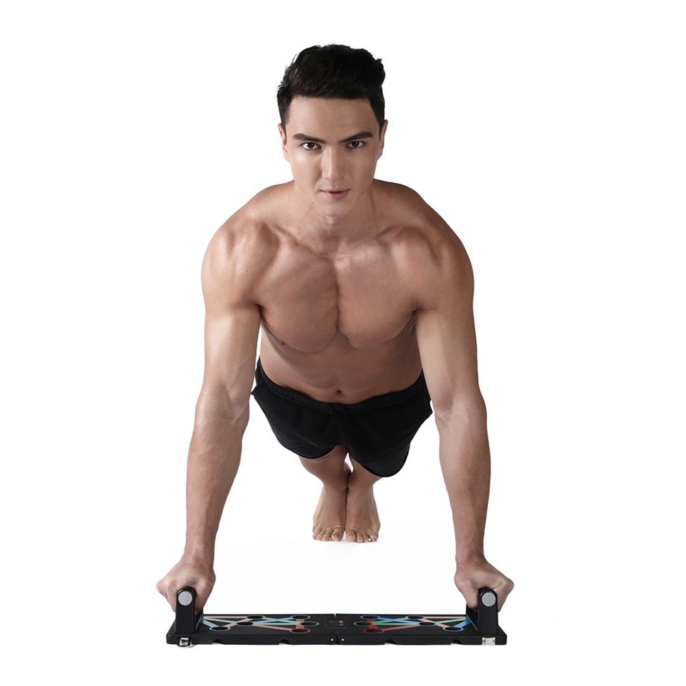 YUNMAI Portable Folding Push-up Support Holder Black
