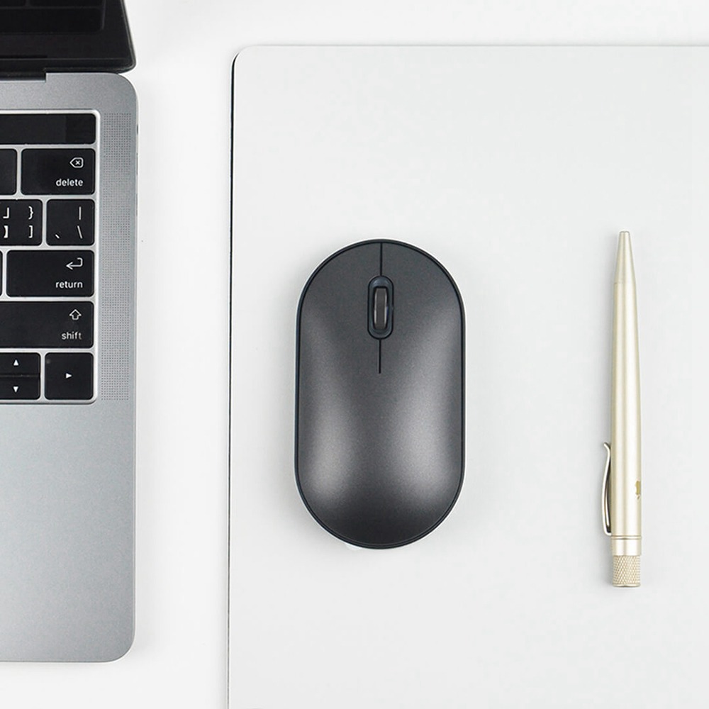 MIIIW Wireless Portable Dual Mode Mouse For PC Laptop Black