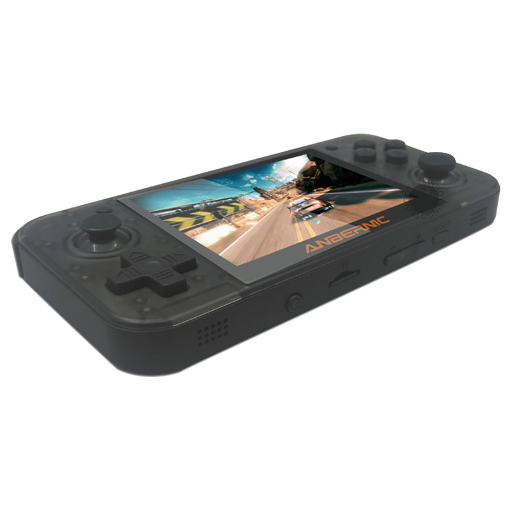 RG350 512M/48GB Linux System Game Consoles Transparent Black