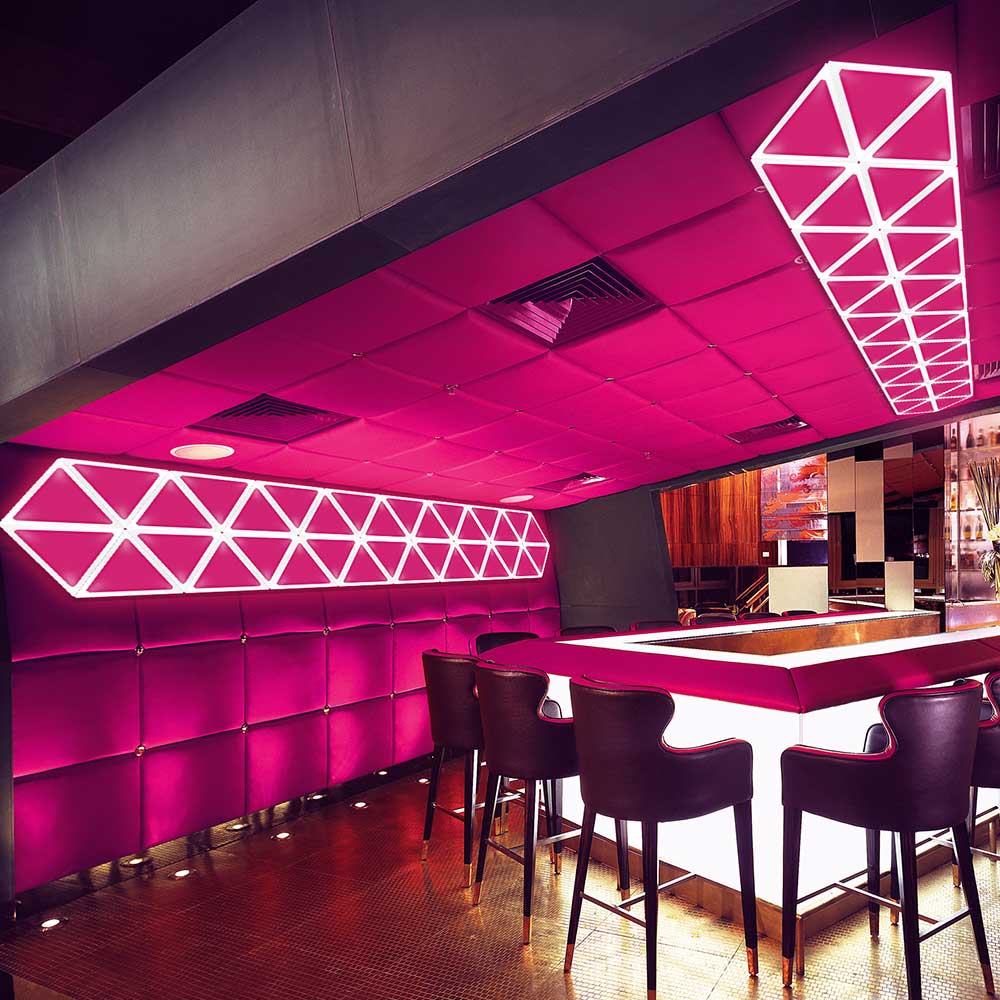 9pcs Creative Triangle Modular Touch-sensitive Light EU Plug