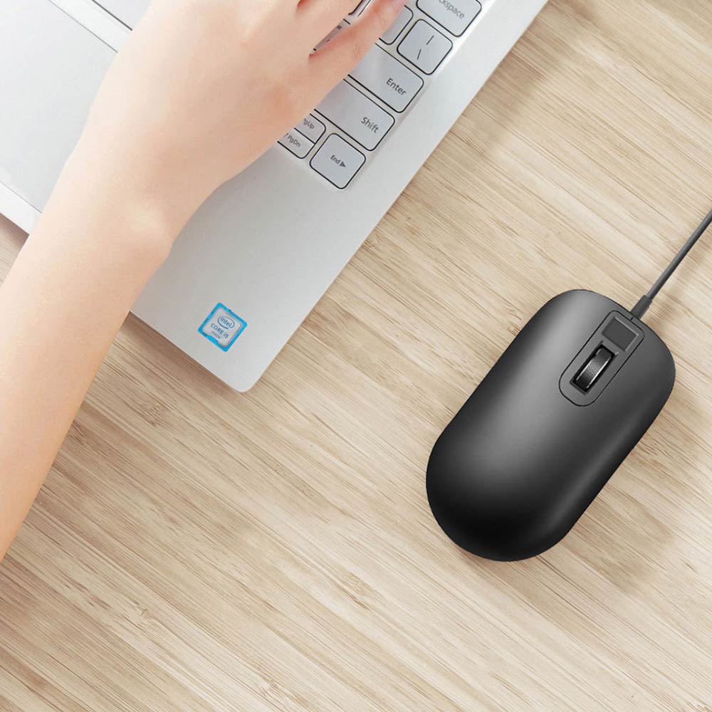 Jesis Smart Fingerprint Mouse From Xiaomi Youpin Black