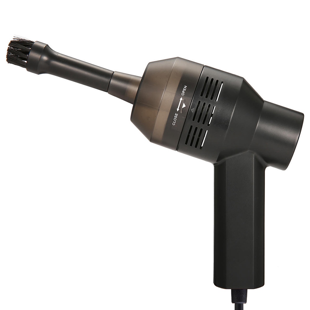 Mini Portable Keyboard Vacuum Cleaner For PC Laptop Black