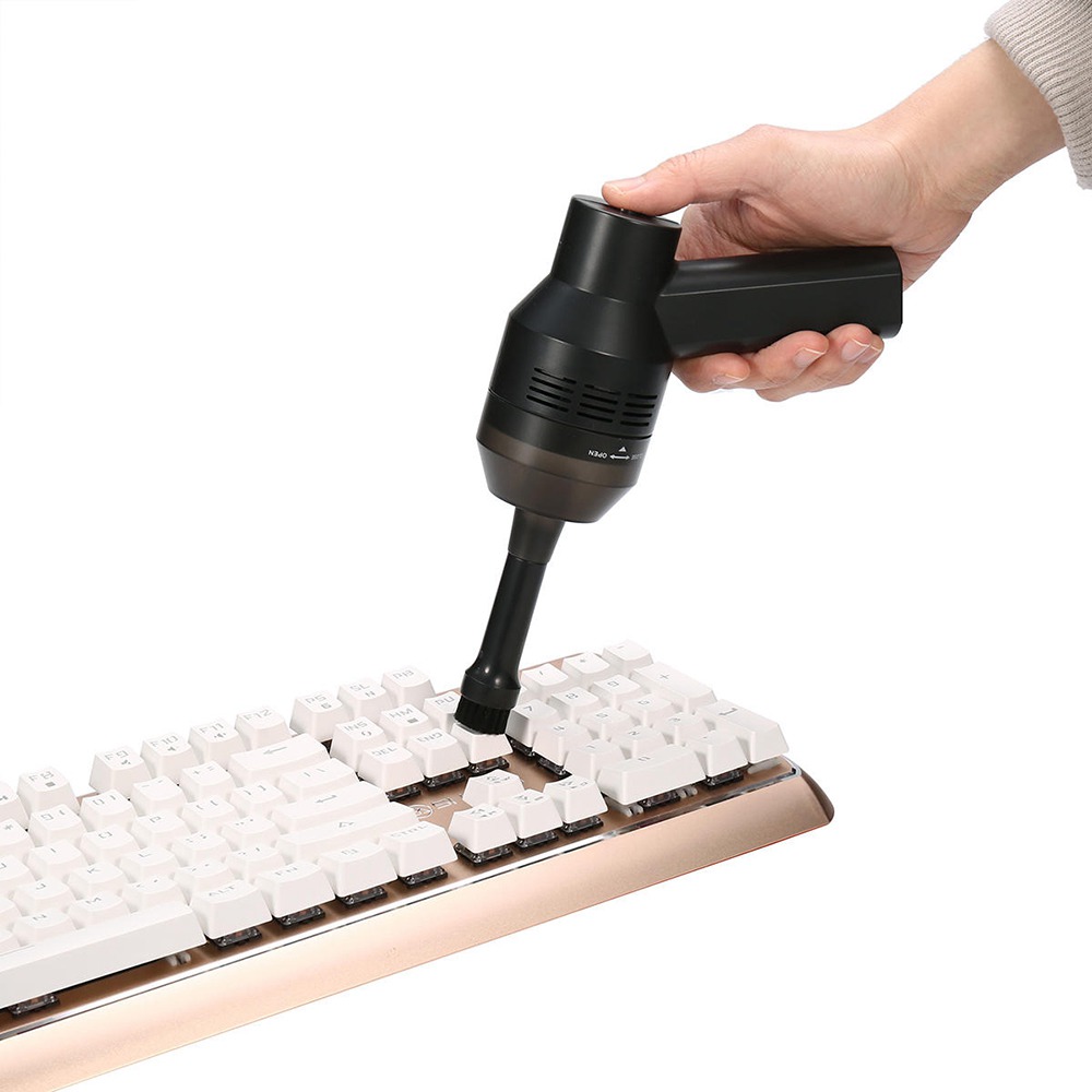 Mini Portable Keyboard Vacuum Cleaner For PC Laptop Black