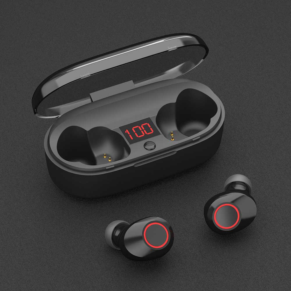 J29 Bluetooth 5.0 TWS Earphones Use Independently Black
