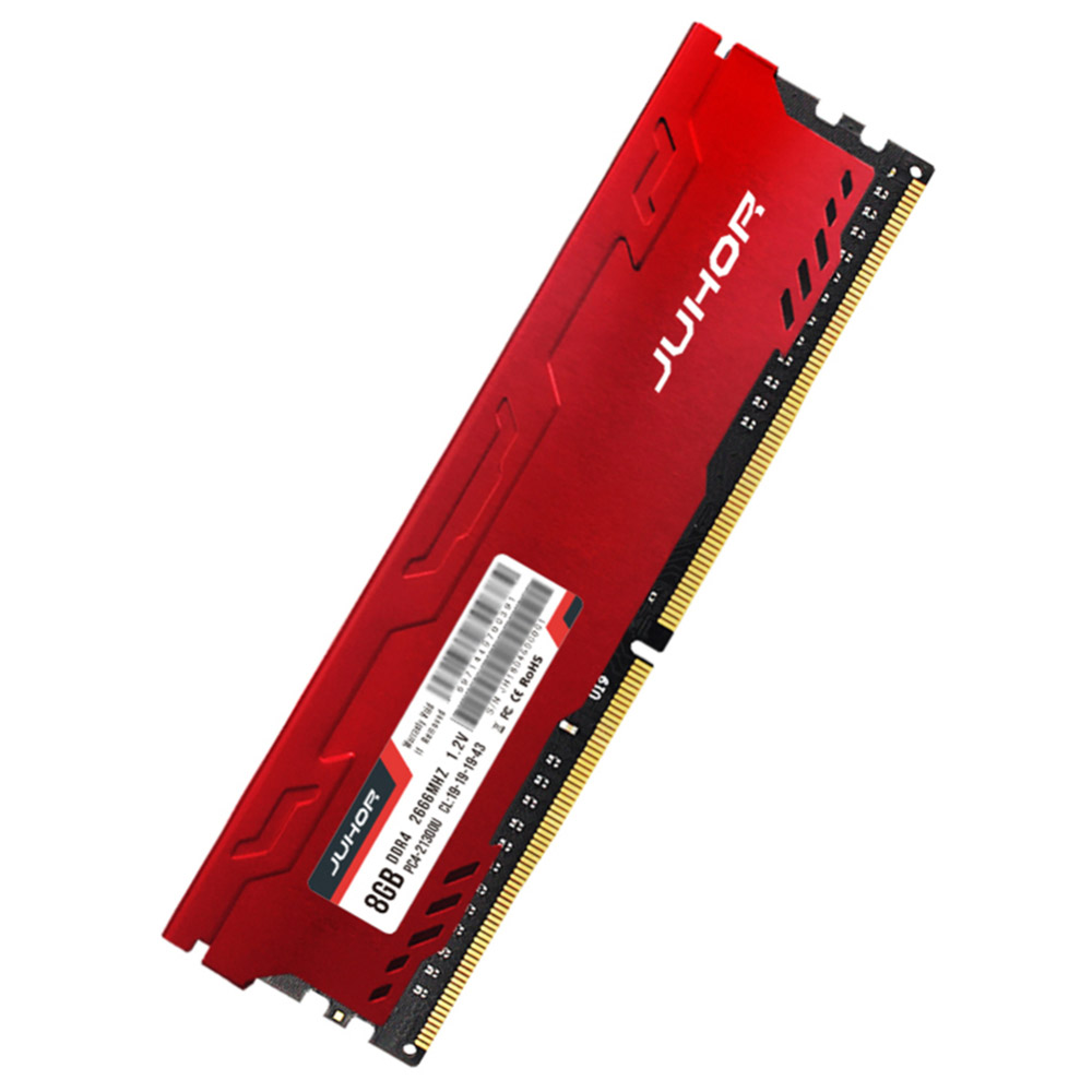 Juhor DDR4 8GB 2666Mhz Desktop Memory Module With Shell Red