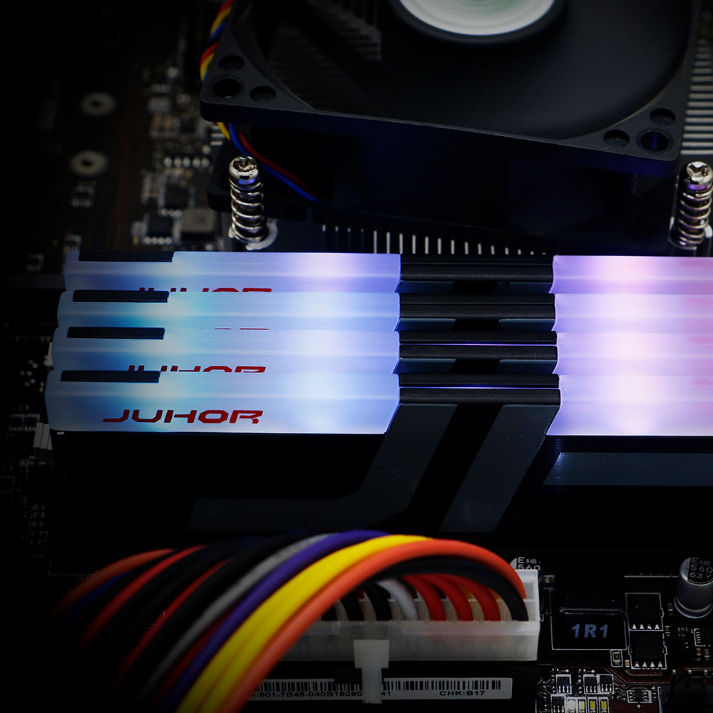 Juhor DDR4 8GB 2666Mhz Memory Module With RGB Glowing and Shell Red