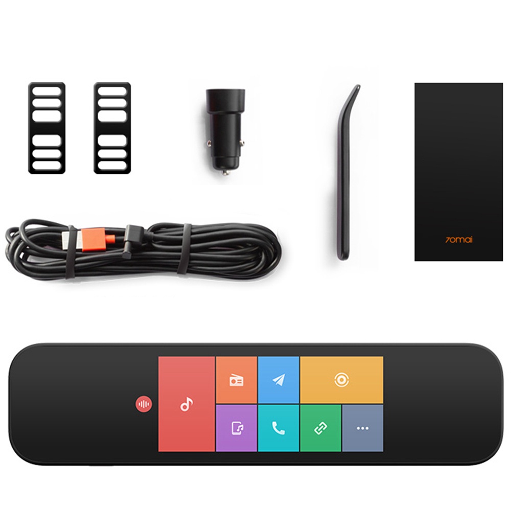 Xiaomi 70Mai Smart Dash Camera 1080P Rear View Mirror Black