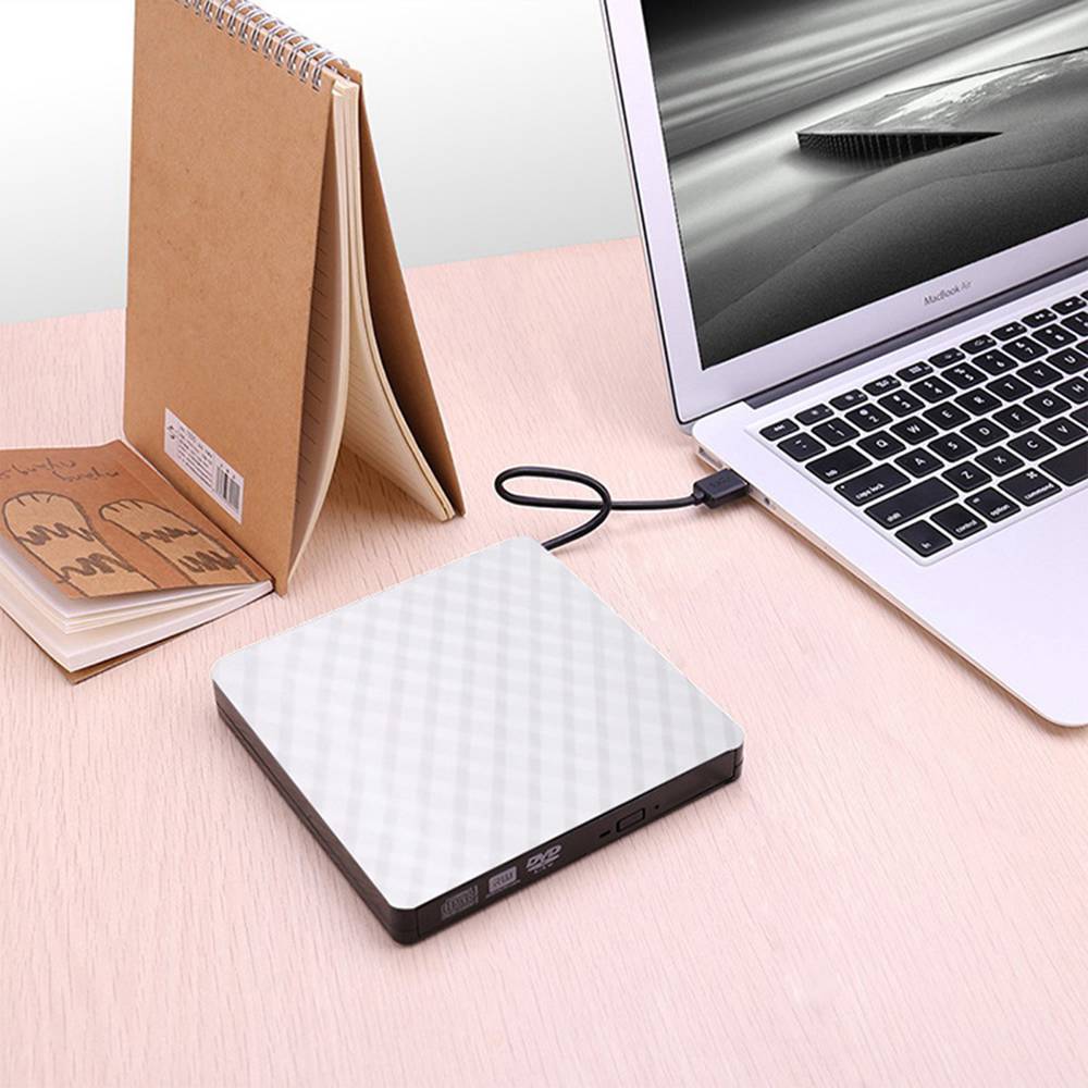 External Mobile Optical Drive USB 3.0 Interface White External Mobile Optical Drive USB 3.0 Interface White