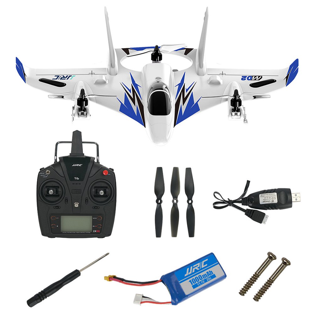JJRC M02 2.4G 6CH Brushless EPO FPV Flying Fixed Wing RC Airplane Blue
