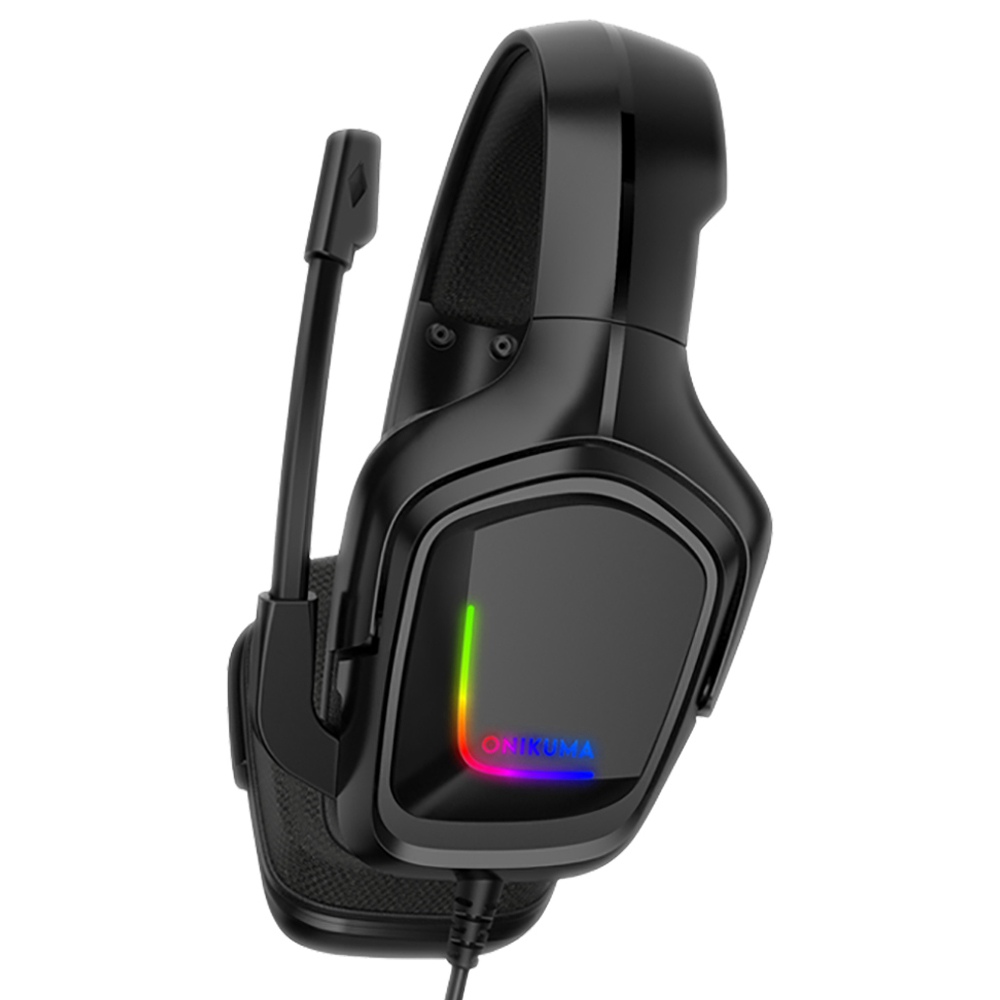 Onikuma K20 RGB Light Gaming Headset HD Stereo Black