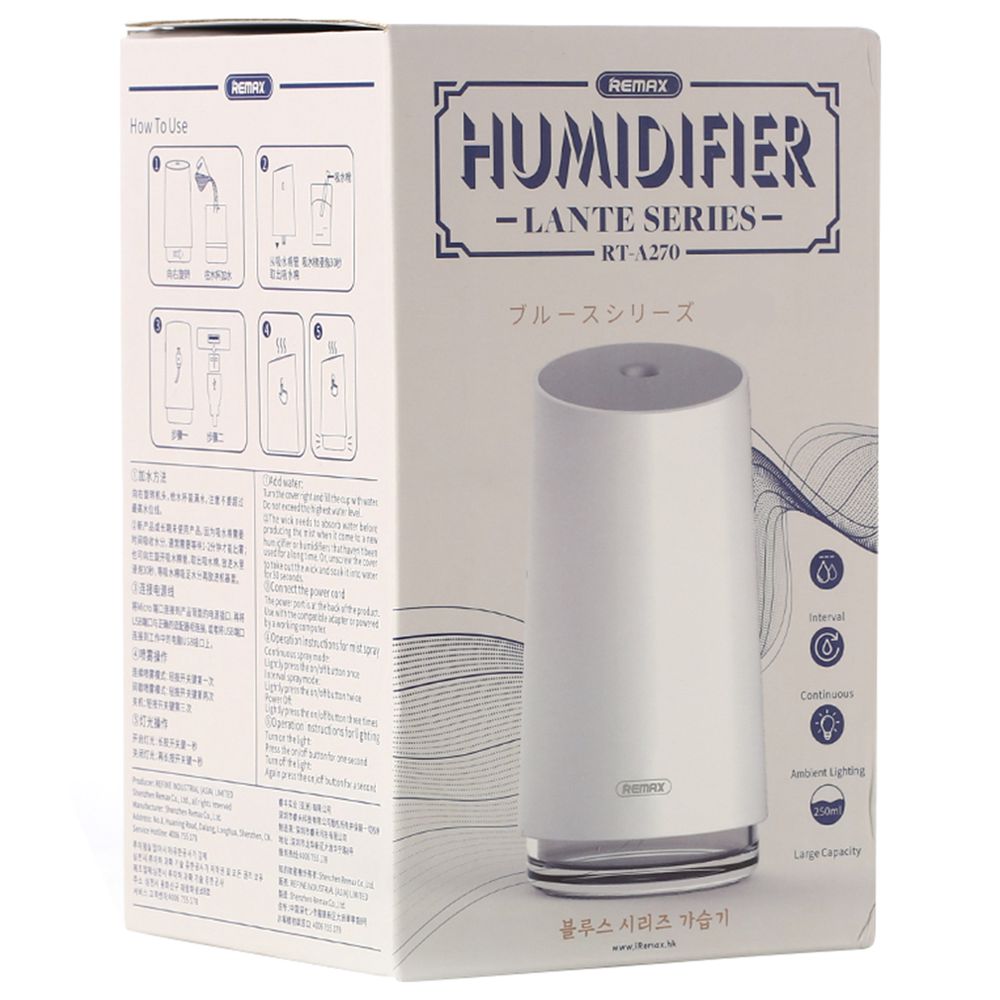 Remax RT-A270 Ultrasonic Humidifier White