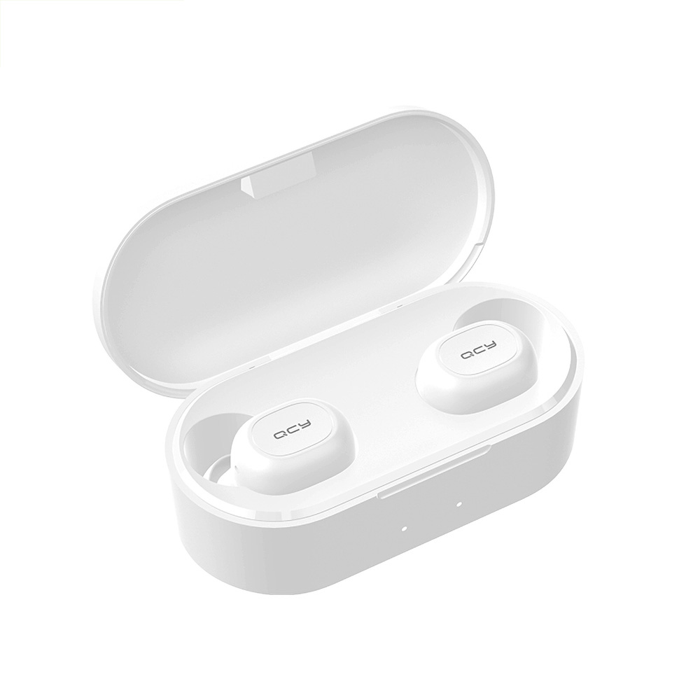 QCY T2S Bluetooth 5.0 TWS Earphones Wireless Charging 800mAh White