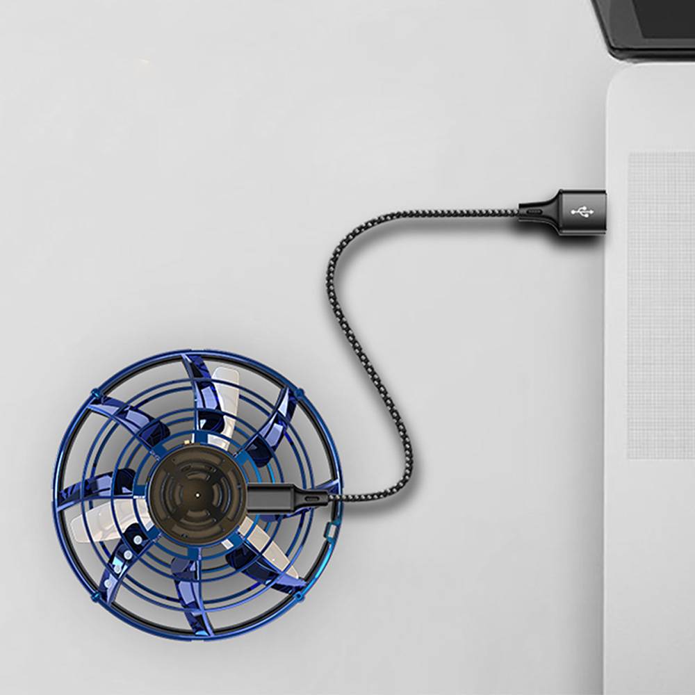 FlyNova Tricked-Out Flying Spinner Toys Blue