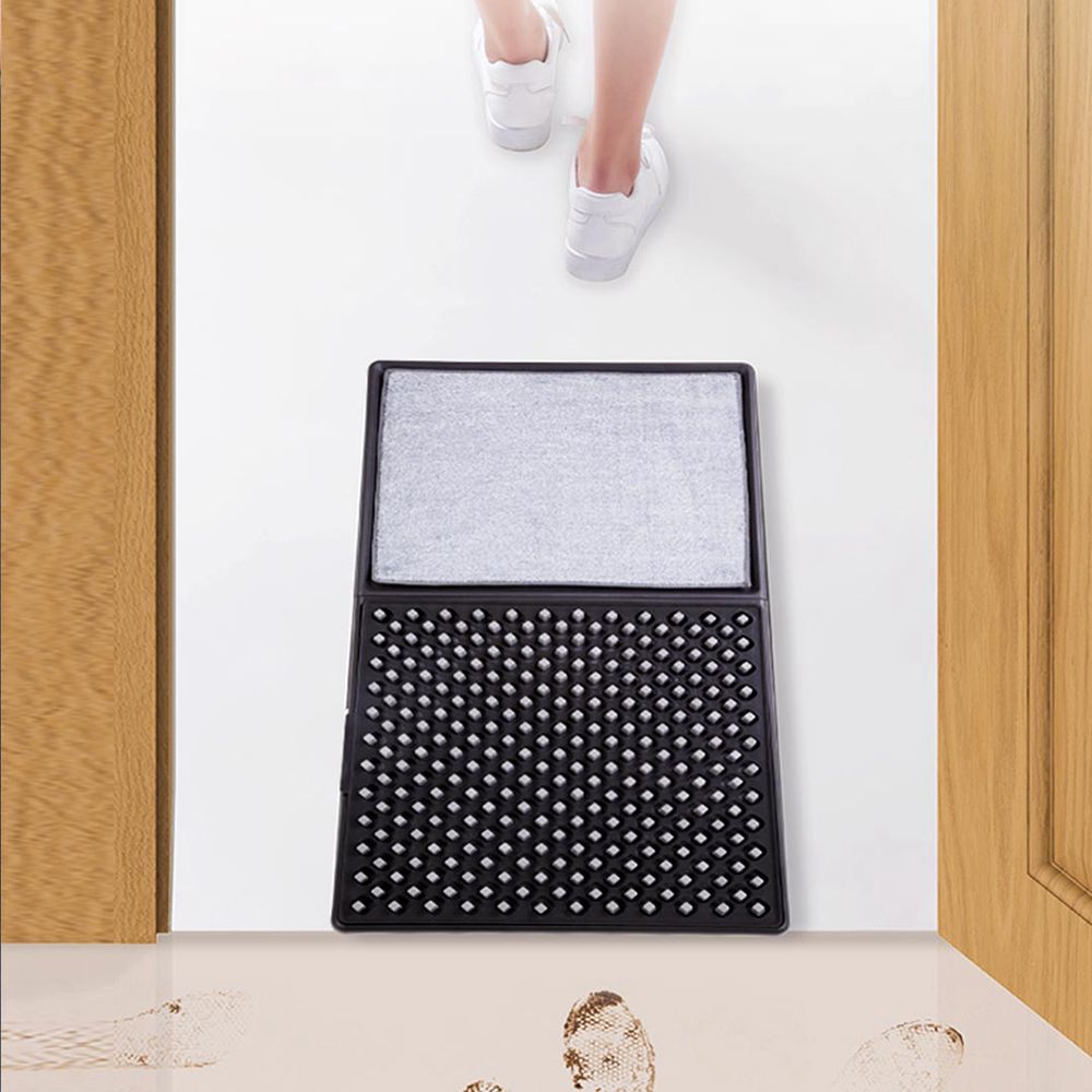 Lofans Decontamination Floor Mat Set 3D Edition Black