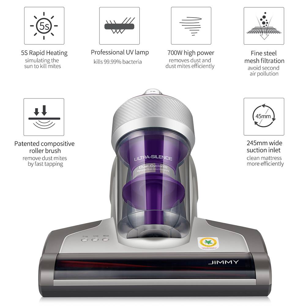 JIMMY JV35 Handheld Anti-mite Vacuum Cleaner - Gray