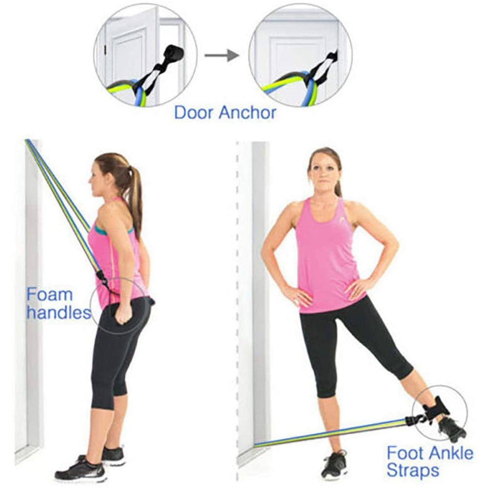 Portable Fitness Pull Rope Set
