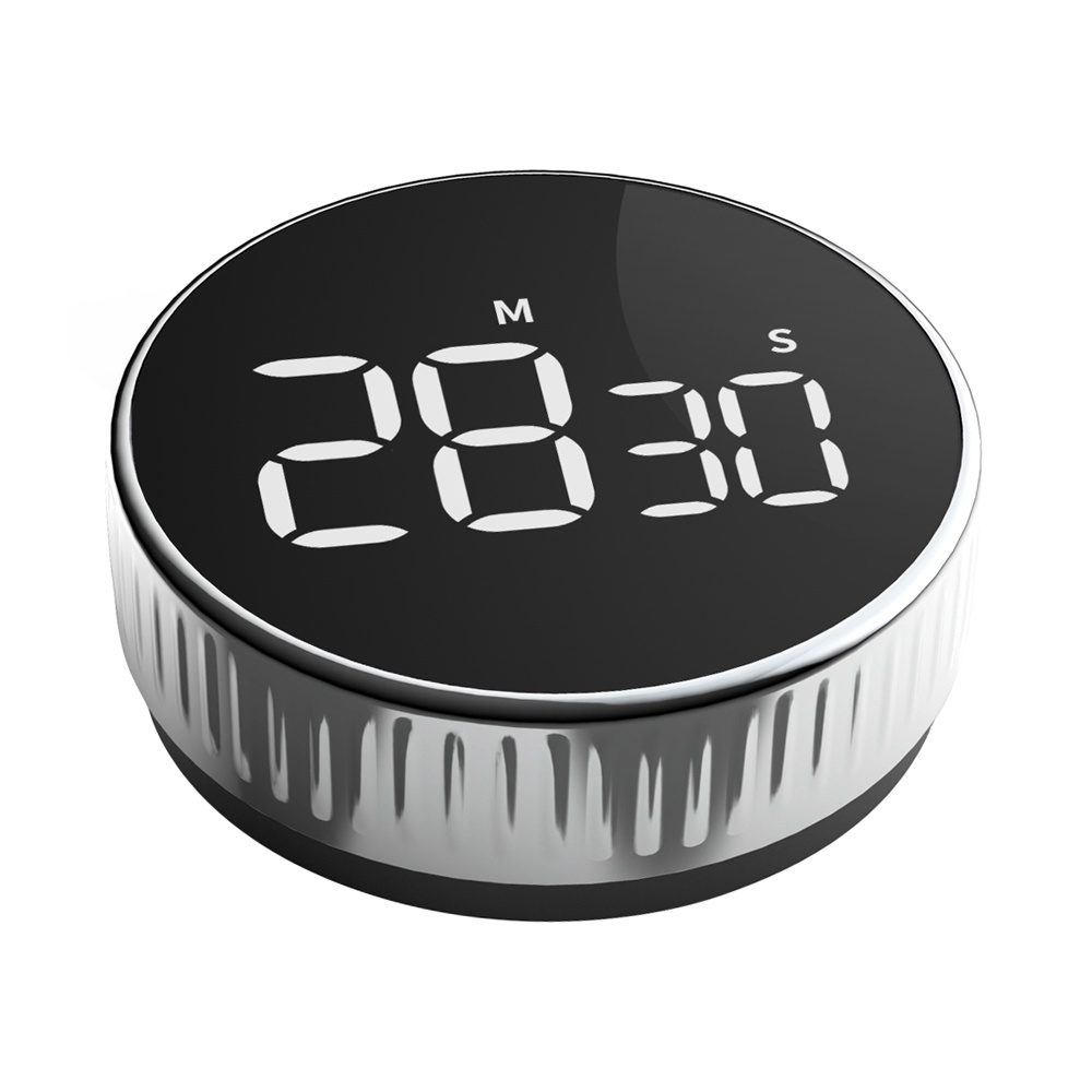 Hommini Round Magnetic Timer Black
