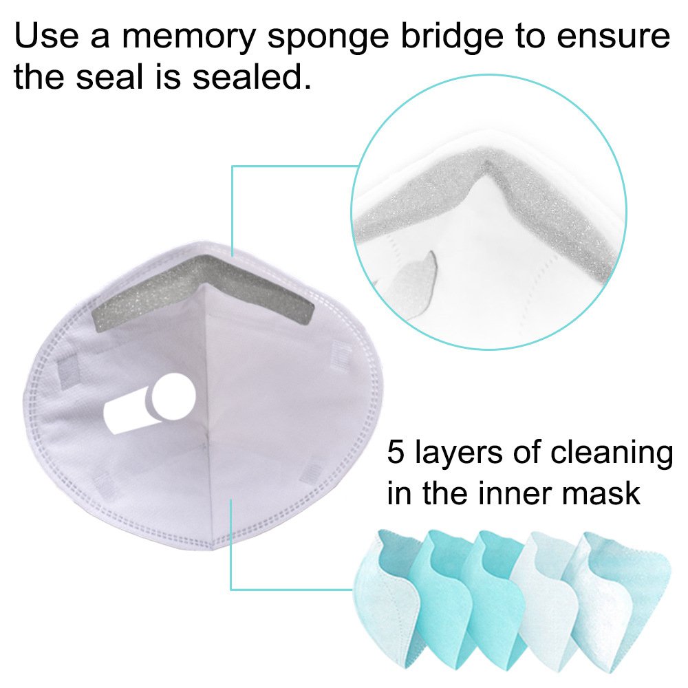 Smart Electric Face Mask Replaceable Inner Cover White