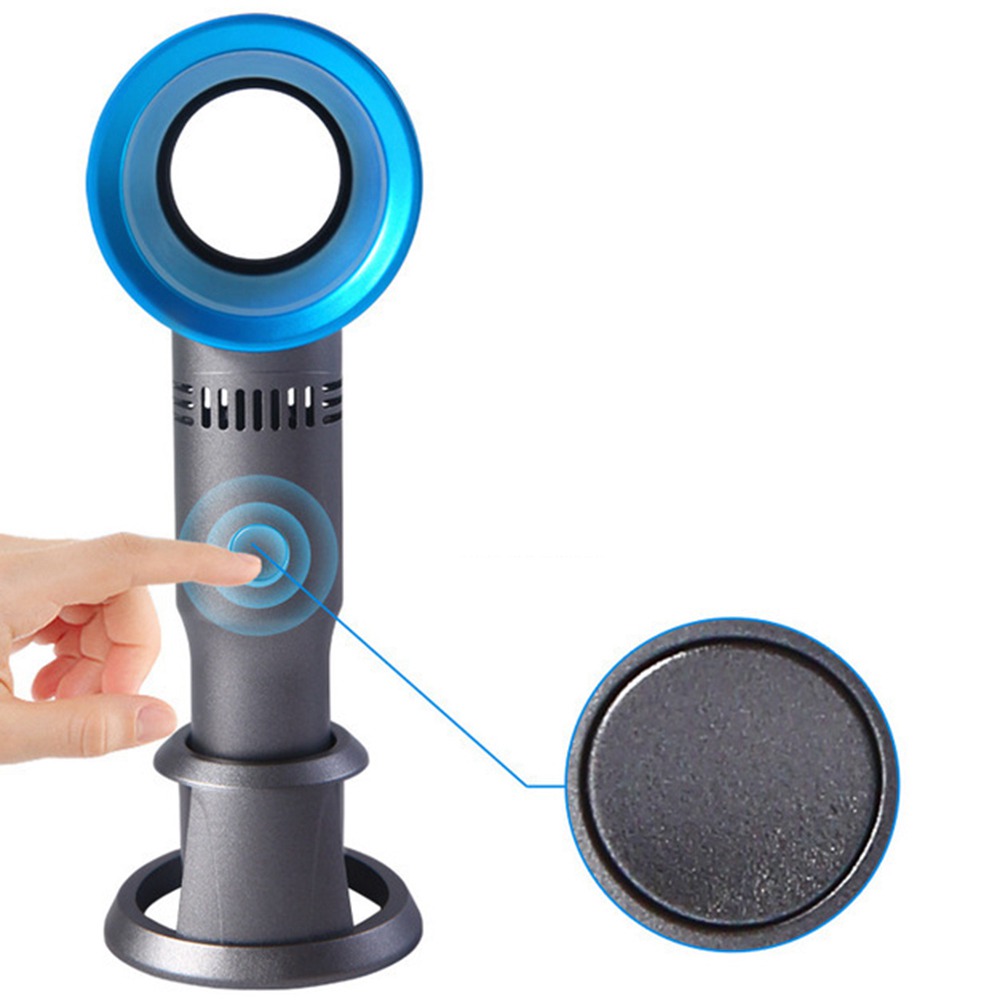 Portable Handheld Leafless Fan Blue