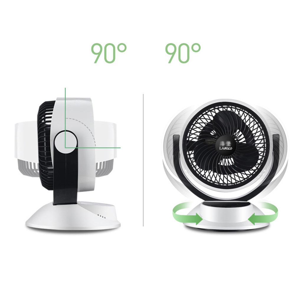 Portable Intelligent Electric Desktop Air Circulation Fan White