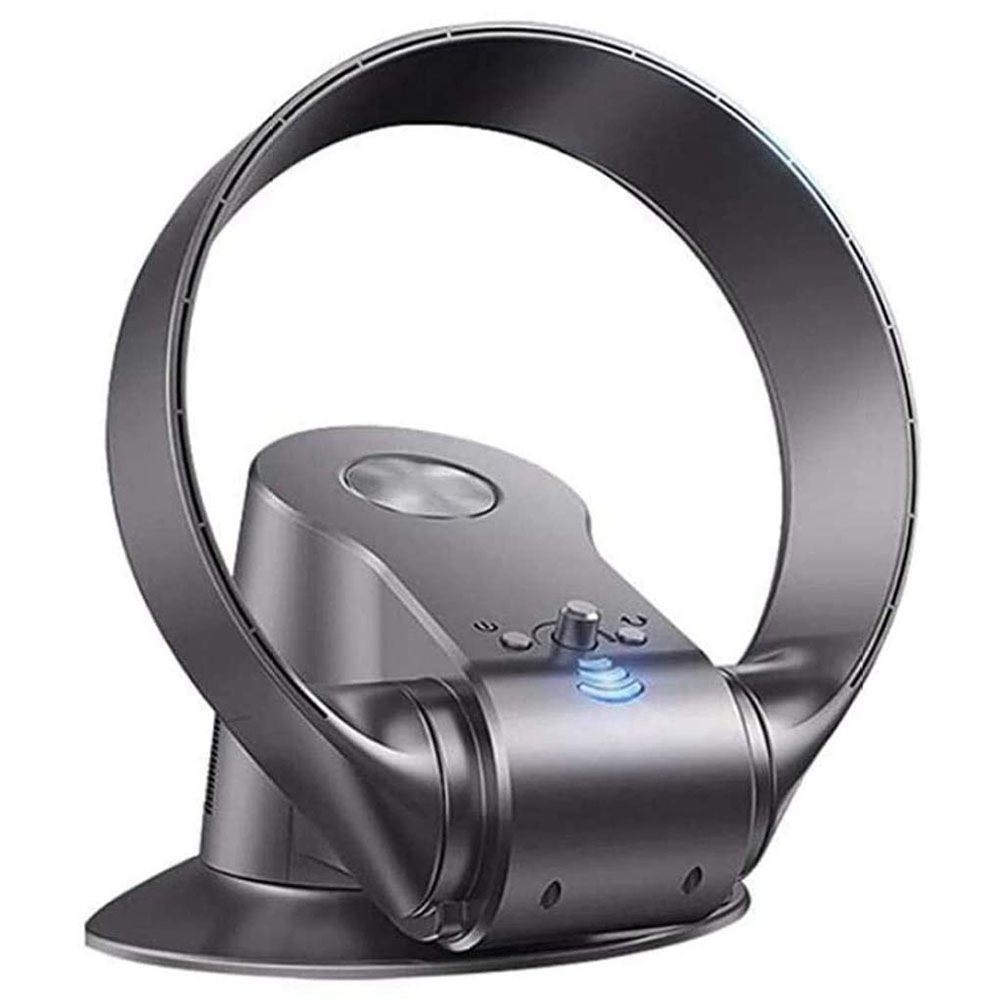 Portable Intelligent Silent Folding Leafless Fan Titanium Gray