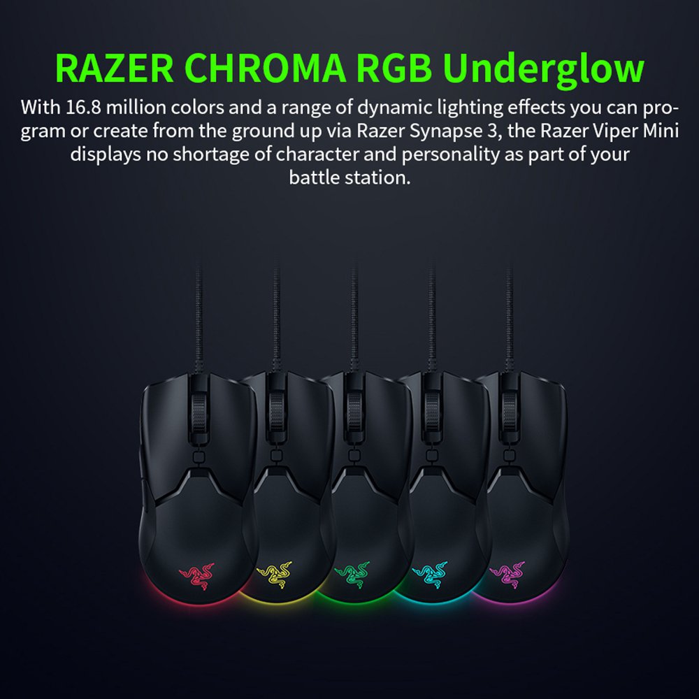 Razer Viper Mini RGB Gaming Mouse 61G Ultra Light Black