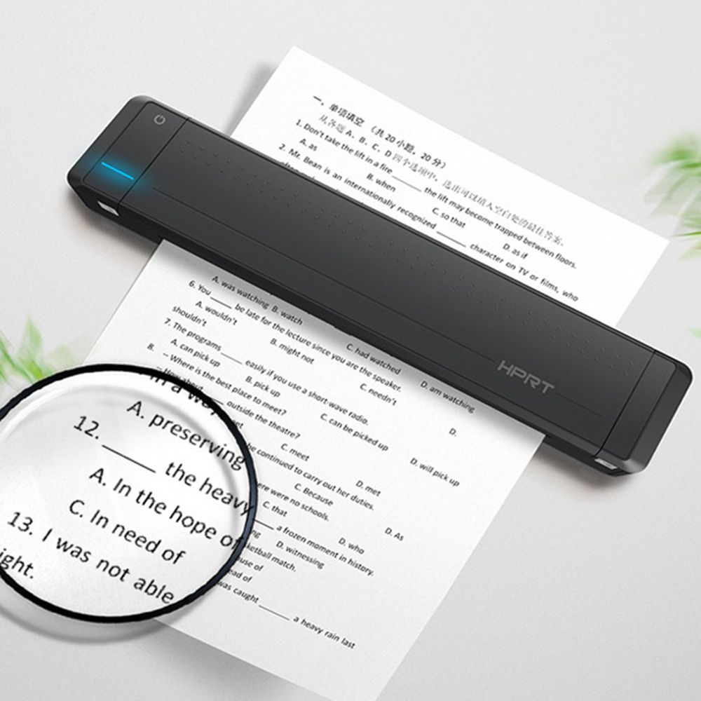 HPRT MT800 Mini imprimante portable sans fil A4 noir