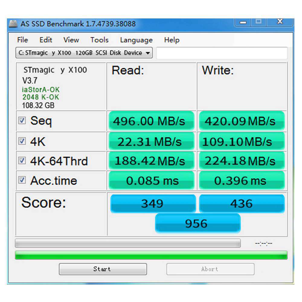 Stmagic SX100 60GB SSD 2.5 Inch Solid State Drive Black